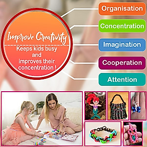 Momo's Den Rubber Band Bracelet Kit Rainbow Color Bands Bracelet Making kit Rubber Band 12100+ Loom Bracelet Kit, Big Giftable Case with Premium Quality Accessories, 28 Colors Refill Kit Boy & Girl