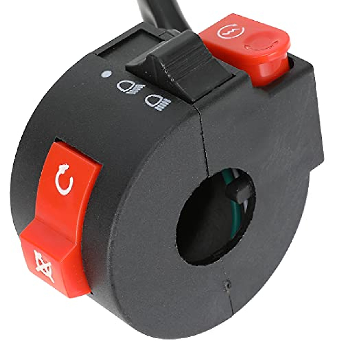 FVRITO Left Starter Kill Light Switch Female Plug Assembly for 50cc 70cc 90cc 110cc 125cc TaoTao RoKeta Sunl RPS ICEbear RPS Yamoto Jetmoto Kazuma Vitacci Chinese ATV Quad 8 Wire 3-Function