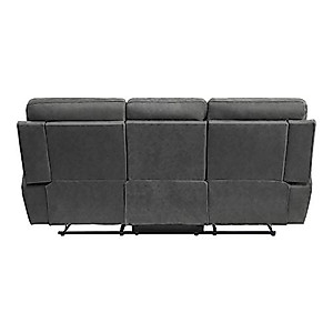 Lexicon Valois Double Reclining Sofa, Gray