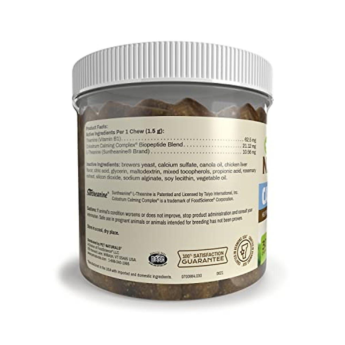 Pet Naturals Calming for Medium and Large Dogs, 30 Chicken Flavored Chews - Works in 30 Minutes, Anxiety Relief for Dogs, Vet Recommended