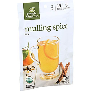 Simply Organic Mulling Spice, Certified Organic, Gluten-Free | 1.2 oz | Pack of 3