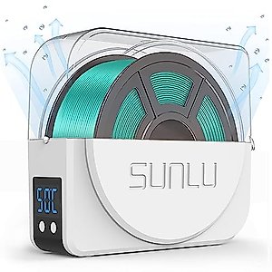 [2023 Official Upgrade] SUNLU 3D Printer Filament Dryer S1 Plus with Fan, Upgraded Dry Box for Filament Storage Holder, Compatible with 1.75 2.85 3.00 3D Filament, Keep Filament Dry During 3D Printing