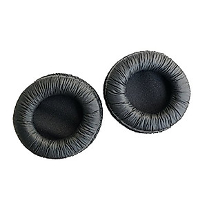 Headset Repair Parts Ear pad for Sennheiser PX100 PX100ii PX200 PX200ii PXC150 PXC250 PXC300 PMC250 PMX200 On-Ear Headphones Earmuffs Ear Pad(Earpads Leather Cushion+Headband Earmuff) (Black)