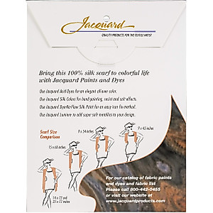 Jacquard Blank Silk Scarves 8 in. x 45 in.