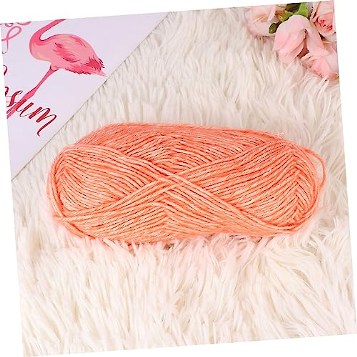 Zerodeko Cotton Craft Yarn Cotton Crochet Yarn Knitting Set Knitting Supplies Accessories Yarn Set Cotton Rope for Scarf DIY Cotton Thread Cotton Rope for Handmade Crafts Soft Yarn Loom
