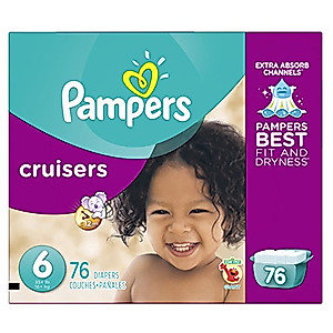 Pampers Cruisers Disposable Diapers Size 6, 76 Count