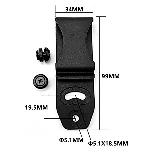 BRASSU Sheath Clip Belt Clip Back Clip Knife Sheath Waist Clip Fixture