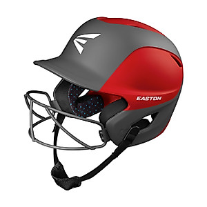 Easton | GHOST Softball Batting Helmet | Two-Tone Matt Red/Charcoal | Large/XLarge
