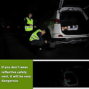 Treedeng 10 Pack XL Yellow High Visibility Safety Vest Reflective Safety Vest for Traffic Industrial Cycling Running