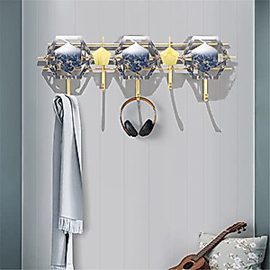 LHLLHL Fashion Behind The Door Creative Coat Hooks Wall Porch Racks On The Wall Personalized Entrance Door Decorative Hooks