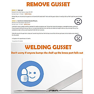 CLT Shelf Bracket 16” x 12" Max Load: 550 lb Heavy Duty Stainless Steel Solid Shelf Support Corner Brace Joint Right Angle Bracket, Space Saving DIY Bracket Pack of 2
