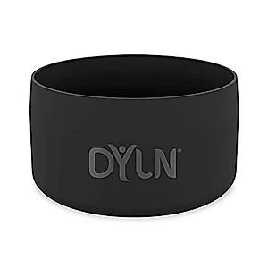 DYLN Protective Silicone Large Bottom Guard for 40 oz DYLN Wide Mouth Alkaline Water Bottles | Anti-Slip & Flexible Boot | Doubles as a Pet Dog Bowl | Black
