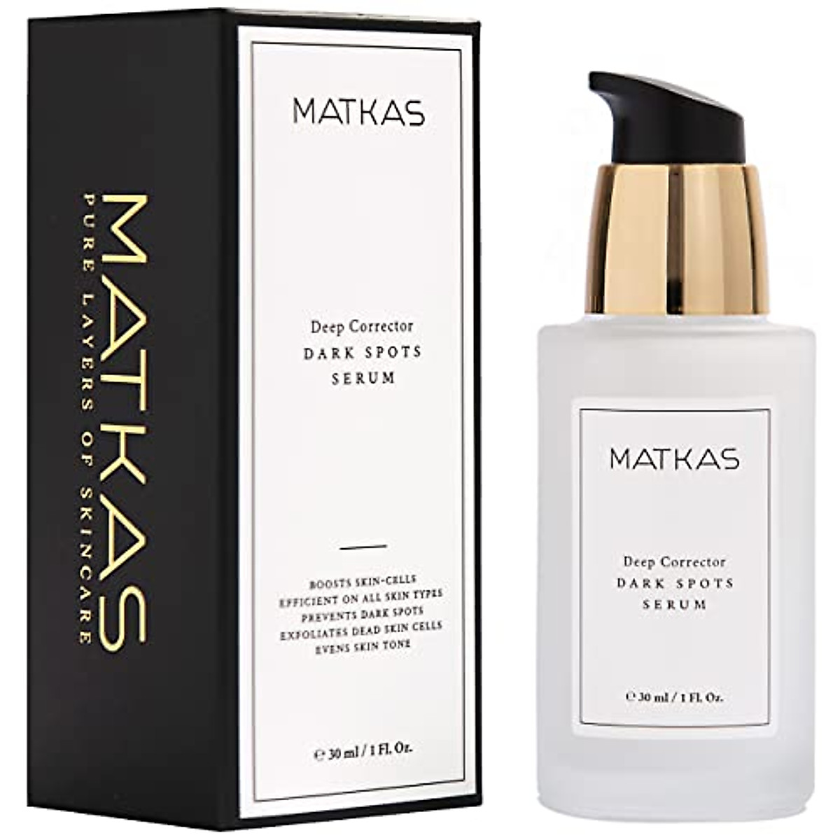 MATKAS Korean Dark Spot Remover for Face & Body Serum + Niacinamide + Oat Extract for Deep Correcting Uneven Skin Tone, Brightening Hyperpigmentation Treatment, Dark Spot Corrector Lightening Cream