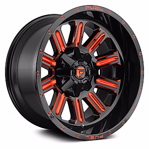 FUEL Hardline NLQ-Gloss MIL RED Wheel with Painted (20 x 9. inches /8 x 165 mm, 20 mm Offset)