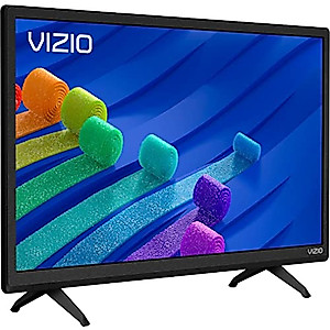 VIZIO 24" Inch Class D-Series LED 720P Smart TV Apple AirPlay 2 and Chromecast Built-in + Wall Mount (No Stand) - D24H-J09 (Renewed)