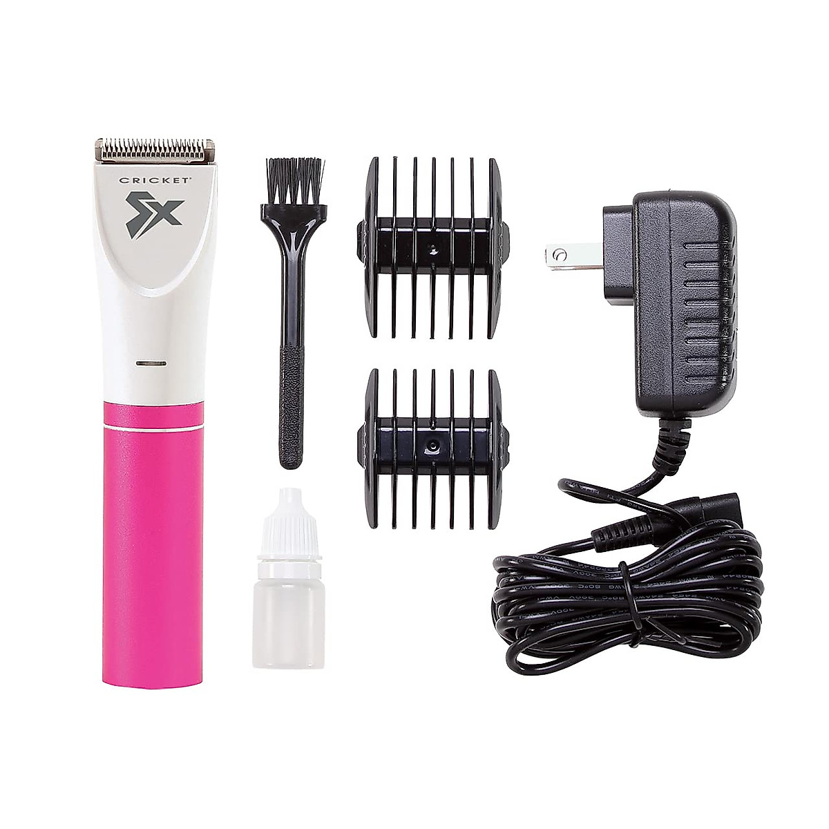 Cricket Stylist Xpressions Professional Stylist Electric Hair Trimmer Clipper Rechargeable Cordless for Men and Women, Paparazzi Pink
