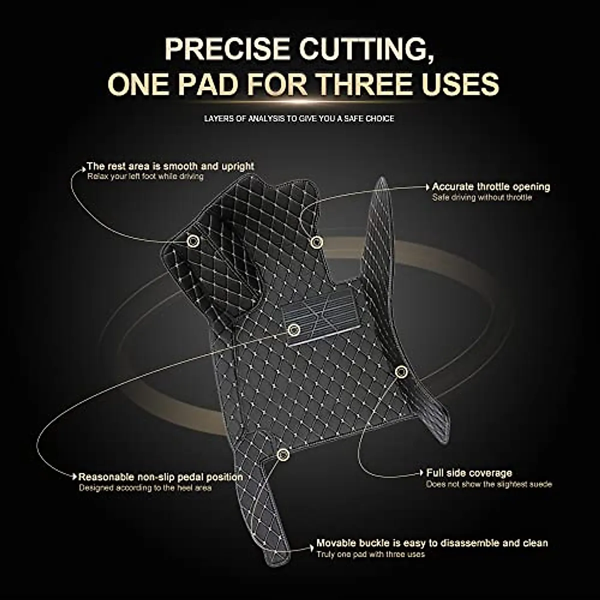 Leather car Mats Fit for Hatchback 4-Seat(No armrest Box) 04-13 Floor Mats Full Protection Car Accessories Coffee 3 Piece Set