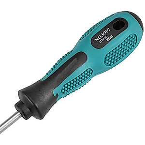 uoboeuq 2-Piece 12'' long Slotted and Phillips Screwdrive Screwdriver Set, Long Blade Screwdriver Set PH1 12-Inch Magnetic Screwdriver, 2 Packs Magnetic Screwdriver with Rubber Handle(5mmx300mm)