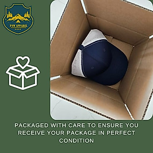 Acadia Trucker Hat with National Park Woven Patch (Navy/White)