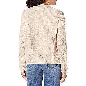 Velvet by Graham & Spencer womens Terrah Tape Yarn Shawl Cardigan Sweater, Tea, Large US