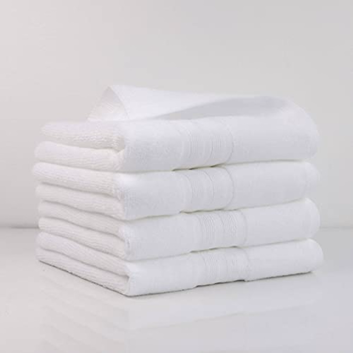 Made Here American Heritage by 1888 Mills 100% Organic Cotton Luxury Hand Towel(4pk) - White