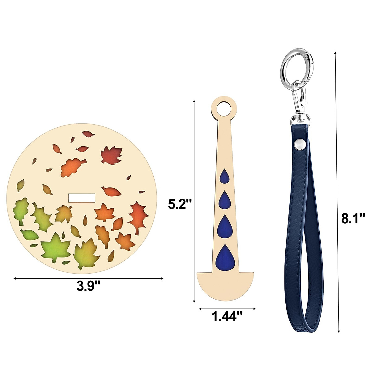 1 Set Portable Wrist Yarn Holder, Wood Wrist Yarn Holder with Leather Wristband, Yarn Holder for Crocheting, Crocheting Gift for Craft Lover