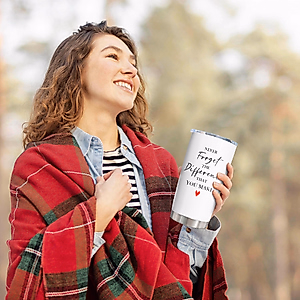 Pudmaple Thank You Gifts for Women/Men, Teacher/Employee Appreciation Gifts, Retirement Gift for Woman, Chaos Coordinator Farewell Gift for Coworkers, Never Forget The Difference You Make Tumbler 20oz