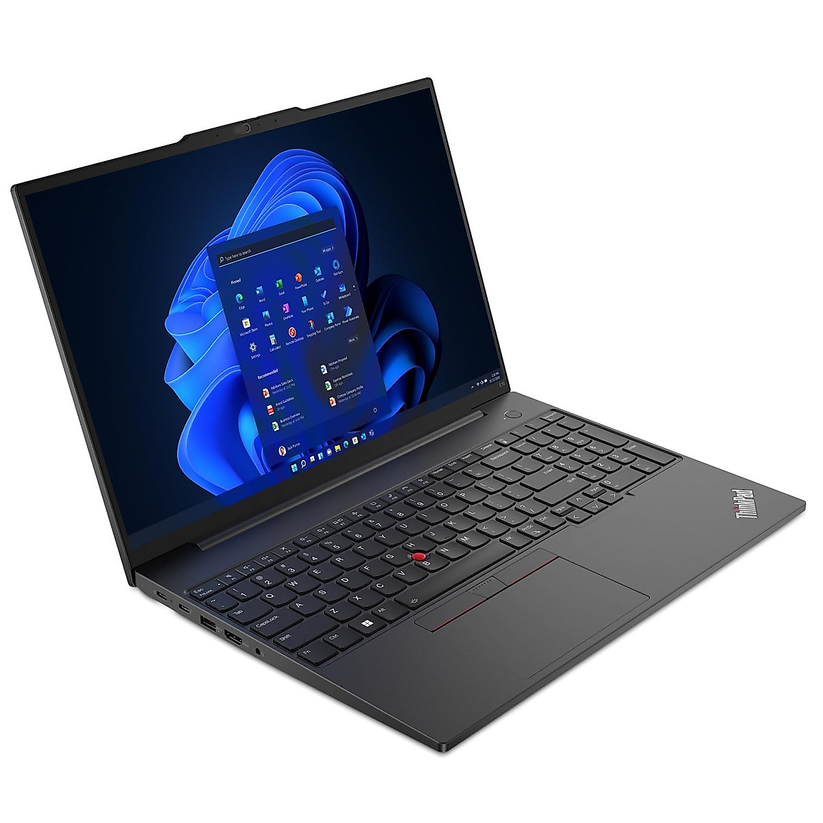Lenovo ThinkPad E16 Gen 1 16" WUXGA Touchscreen (Intel 13th Gen i7-1355U, 16GB RAM, 512GB PCIe SSD, IPS) Business Laptop, Backlit Keyboard, Fingerprint, Wi-Fi 6, 1080P Webcam, Win 11 Pro - Black