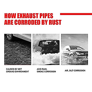 5PCS Car Wash Cleaning Tools Set, Rust Remover for Metal Spray Car Exhaust Pipe Cleaner Metal Surface Rust Remover Motorcycle Exhaust Pipe Maintenance Rust Removal Spray Set