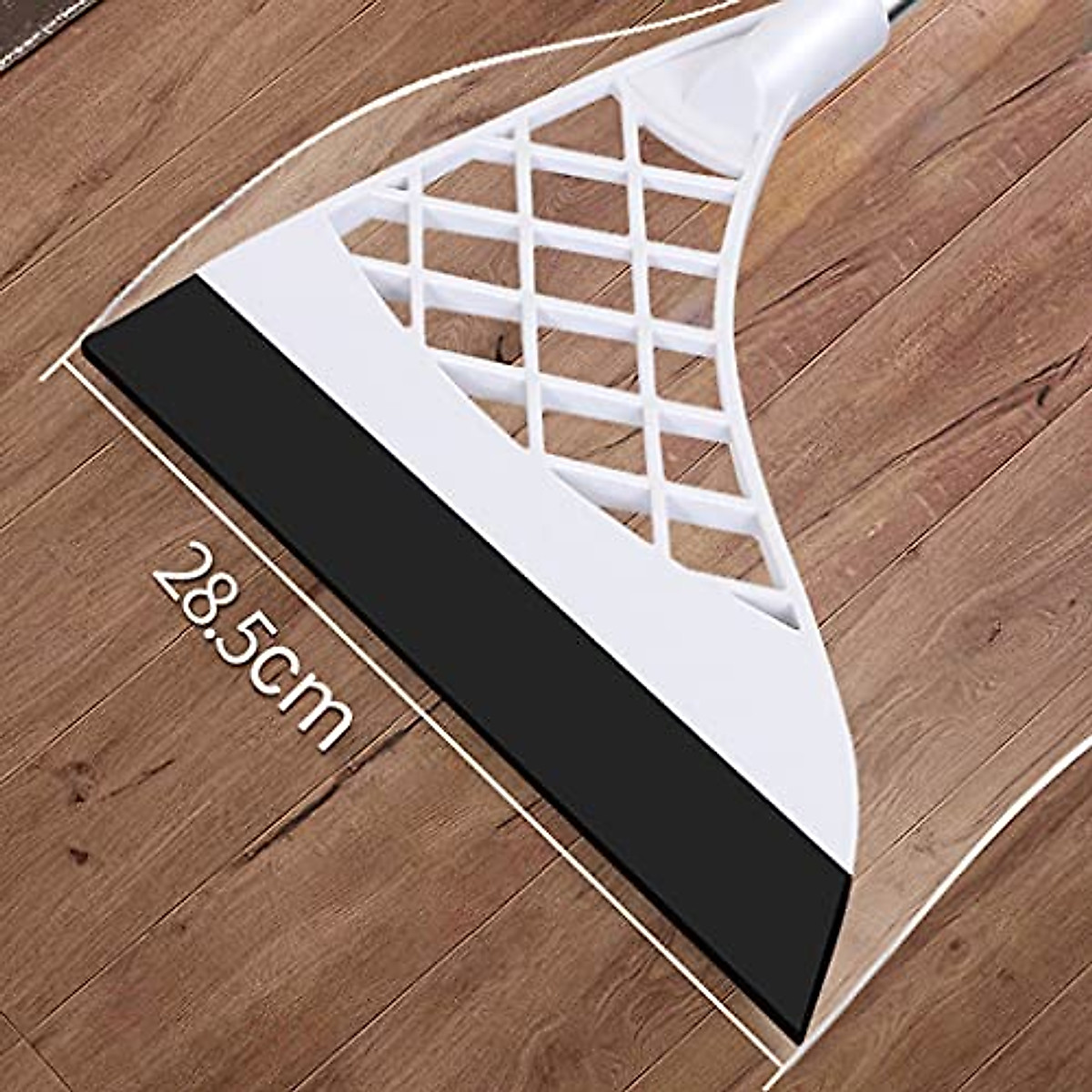 Yeahii Multifunction Magic Broom, 2-in-1 Sweeper,Easy Dry The Floor and Remove Dirt and Hair Remover, Liquid, Glass Wiper, Super Sweeper Broom for Living Room, Kitchen, Bathroom (New White)