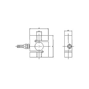 Taidacent High-Precision Weighing Sensor S Type Beam Load Cell Tension Pressure Tension and Compression Measurement Load Cell (0-300Kg)