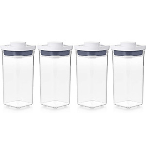OXO Good Grips POP Container - Airtight Food Storage - 0.5 Qt Square (Set of 4) for Candy and More