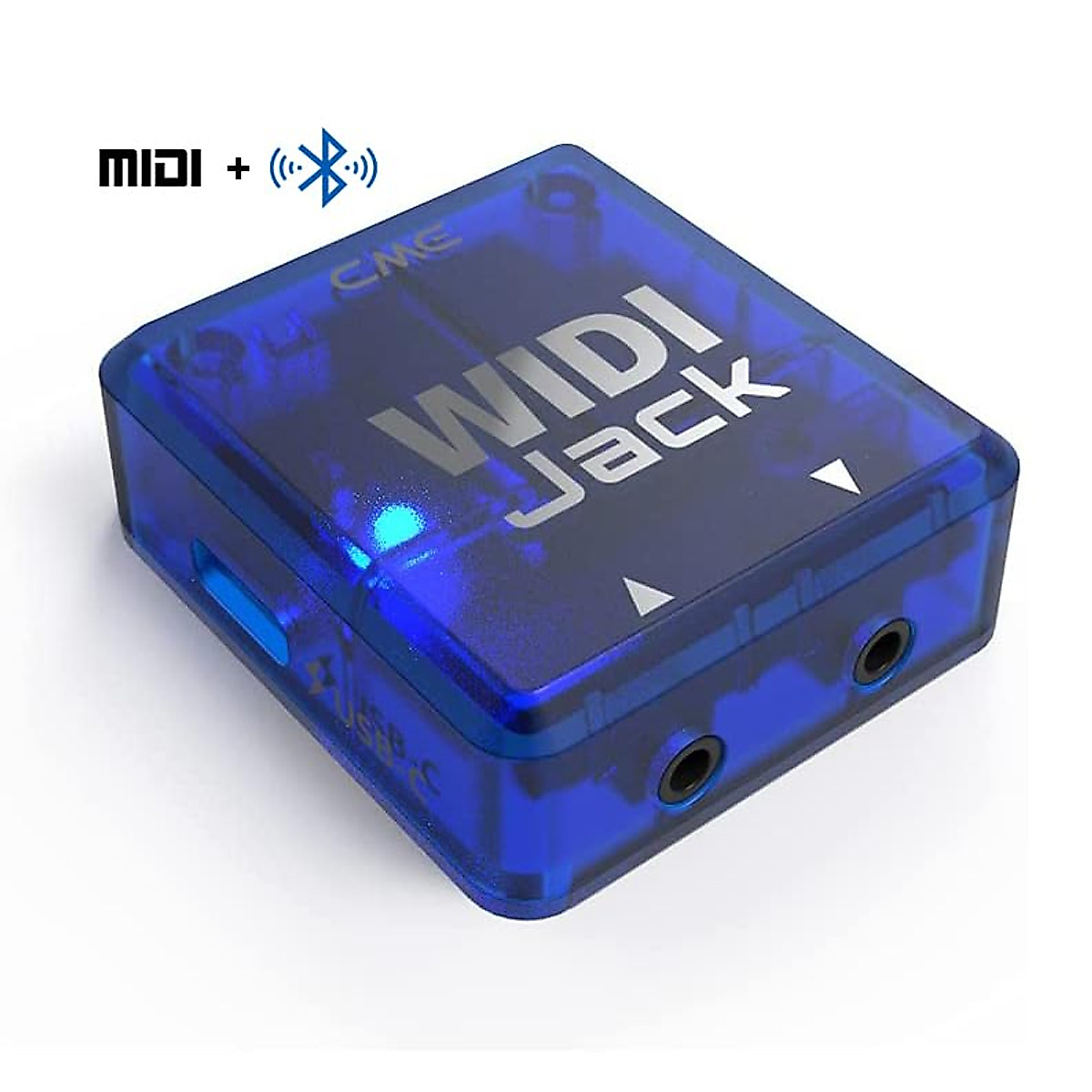 CME WIDI Jack - Bluetooth MIDI Interface for TRS/DIN MIDI devices - Power by MIDI Out or usb-c - Ultra low 3ms latency wireless MIDI for Synthesizer EWI Keytar Pedalboard Digital Piano