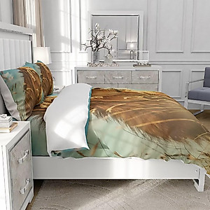 ZAJIO 3D Printing Desert Lion Full Size Duvet Cover Set for Teens Adult Natural Theme Comforter Cover 1 Quilt Cover with 2 Pillow Cases(No Comforter)