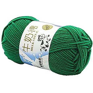 2 Set 1 Roll 5-Strand Wool Yarn Soft Warm DIY Beginner Needlework Hand Knitting Crochet Yarn Ball for Sewing Shop Knitting Yarn