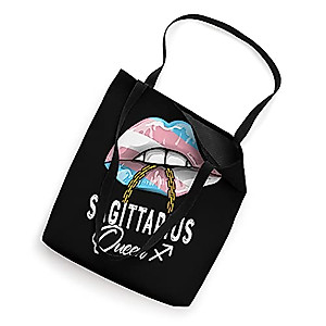 Transgender Pride Sexy Lips Sagittarius Queen Birthday Tote Bag