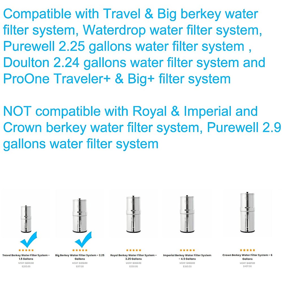 TonGass Adjustable Multi-use Countertop Stand Compatible with Berkey Water Filters Water Dispenser Stand Use for Berkey Water Filter System Replacement Countertop Water Filter Stand