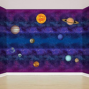 Beistle 20 Piece Paper Solar System Cut Outs Galaxy Space Decorations Birthday Party Supplies
