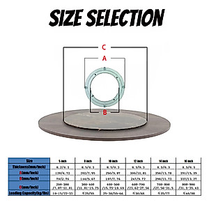14" 350mm Aluminium Lazy Susan Hardware-Rotating Turntable Bearing Round Swivel Plate