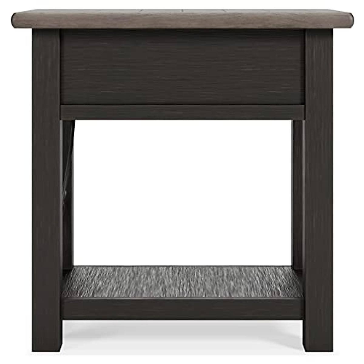 Signature Design by Ashley Tyler Creek Chair Side End Table, Light Brown & Whitewash