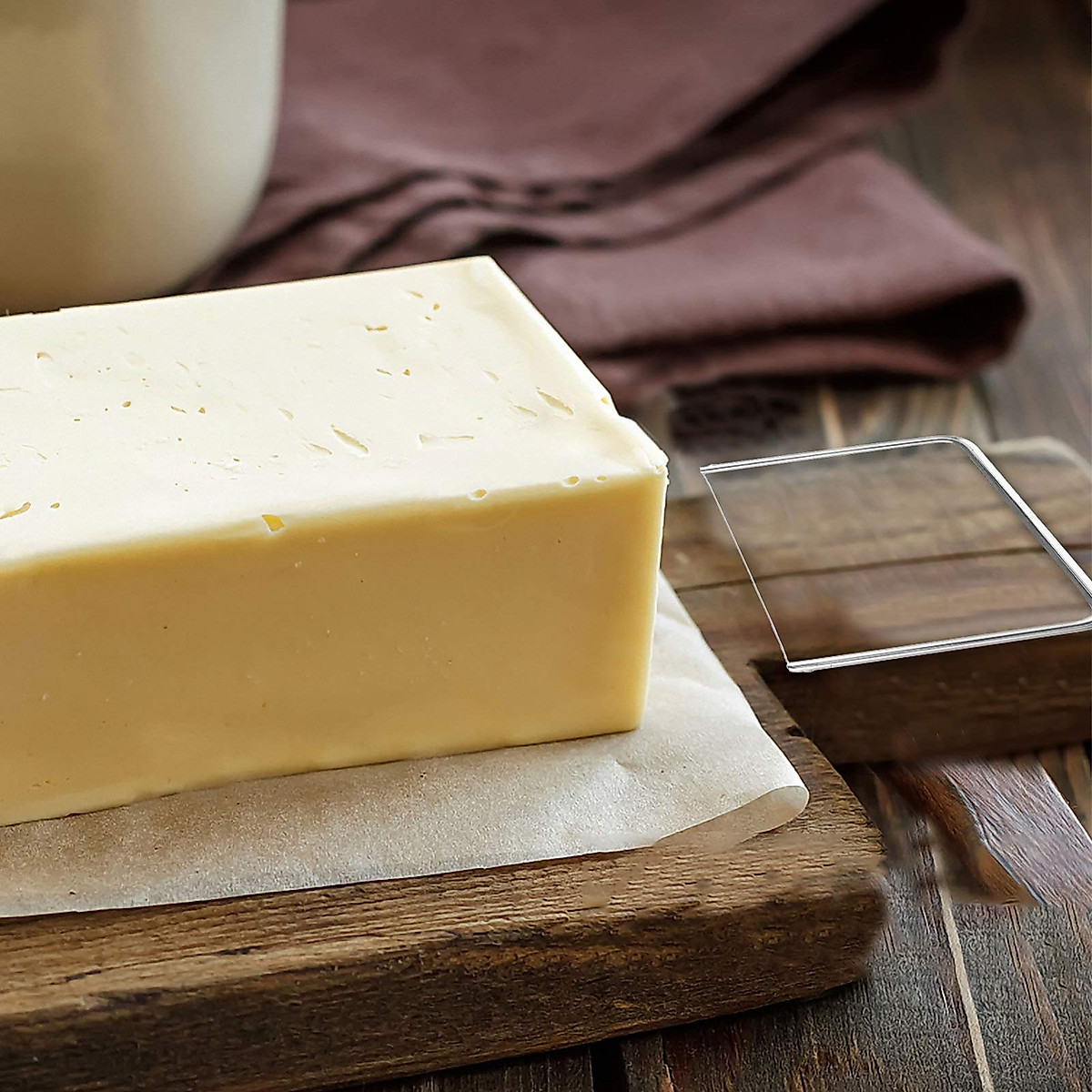 BESTonZON Cooking Cutter Wire Leveler Handheld Egg Butter Slicers for and Pastry Lyre Cutting Gadgets Slicer Home Multifunctional Supplies Tools Soft Cake Cheese Kitchen Spatula Dessert