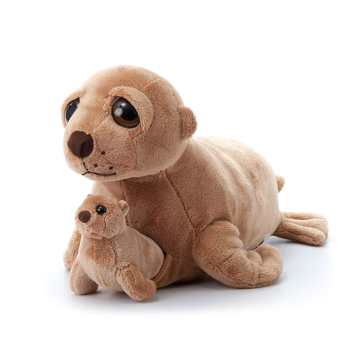 The Petting Zoo Mom and Baby Sea Lion Stuffed Animal, Gifts for Kids, Pocketz Ocean Animals, Sea Lion Plush Toy 14 inches