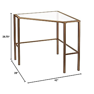 Southern Enterprises Keaton Desk, Soft Gold