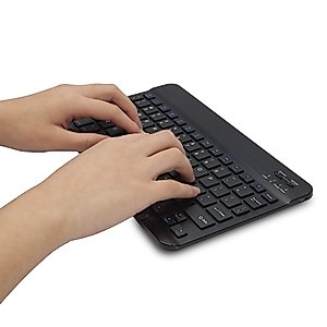 BoxWave Keyboard Compatible with Acer ConceptD 7 Ezel CC715-71-7163 (15.6 in) - SlimKeys Bluetooth Keyboard, Portable Keyboard with Integrated Commands - Jet Black