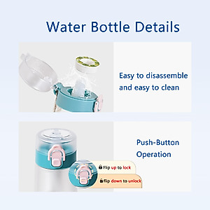 Yokacor Sports Air Water Bottle With 10 Flavor Pods Set, 25oz Alr Water Up Bottles With Straw 0 Sugar Fruit Fragrance Cup, Leakproof, Suitable For School, Outdoor, Gym(20 Flavors pod)