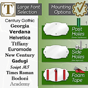 House Address Sign, House Address Plaque, Indoor/Outdoor Use, 7x12 Inch, 22 Colors, Reflective Option, USA Made by My Sign Center (Victorian)