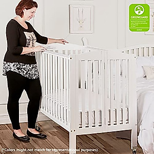 Dream On Me 3-in-1 Folding Portable Crib, Natural, Large