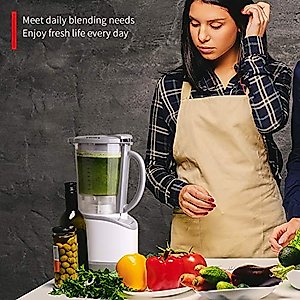 La Reveuse Multi-Functional Pulse Blender Countertop 400 Watts with 4.2-Cup Chopping Jar,for Blending, Mixing,Mincing,White