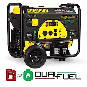Champion Power Equipment 76533 4750/3800-Watt Dual Fuel RV Ready Portable Generator with Electric Start