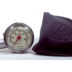 New Genuine Porsche Tire Pressure Gauge w/ Case OE. 91172220200